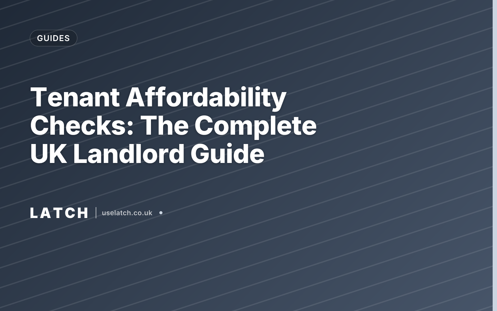 Tenant Affordability Checks: The Complete UK Landlord Guide | Latch